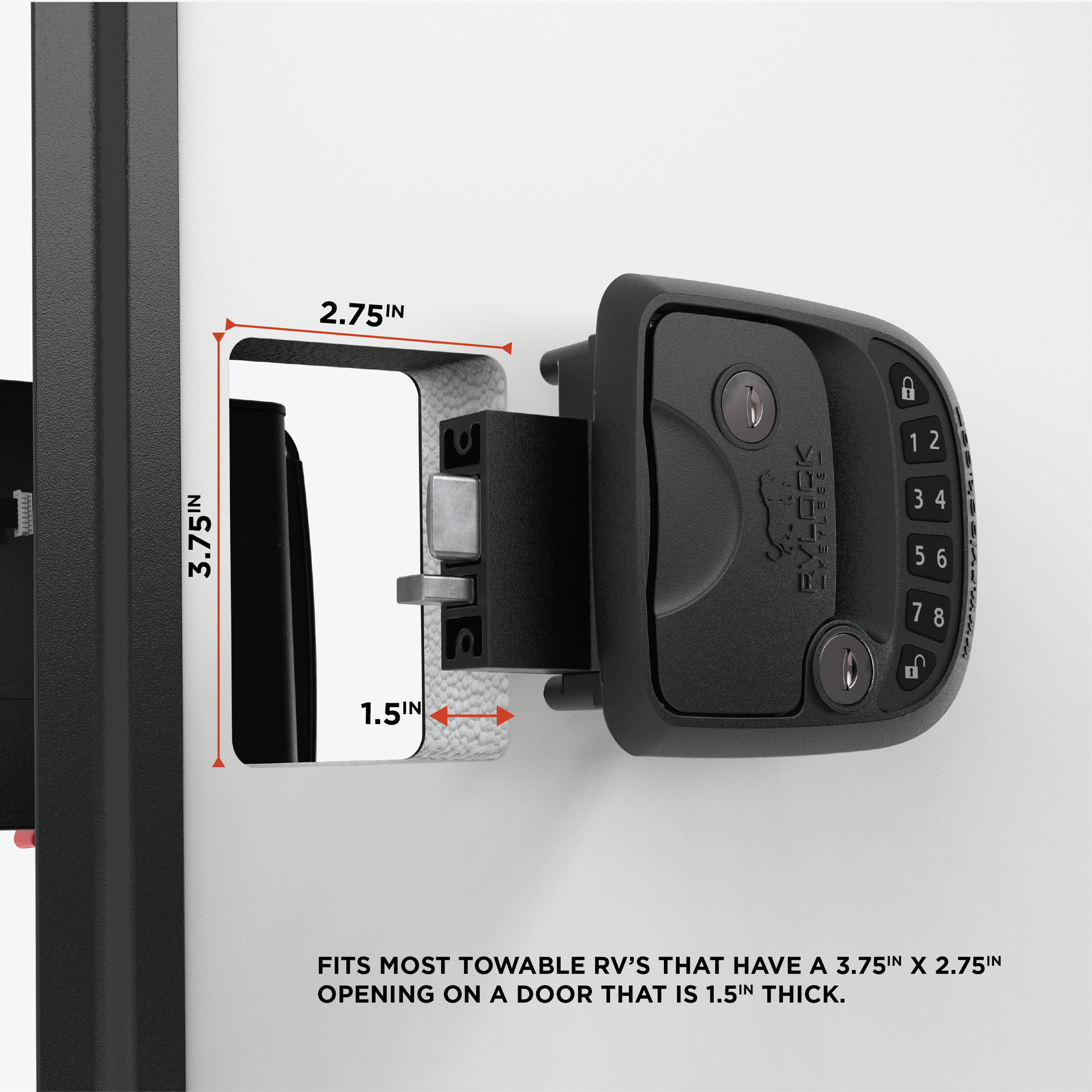RVLock Compact Keyless Travel Trailer and Fifth Wheel Handle